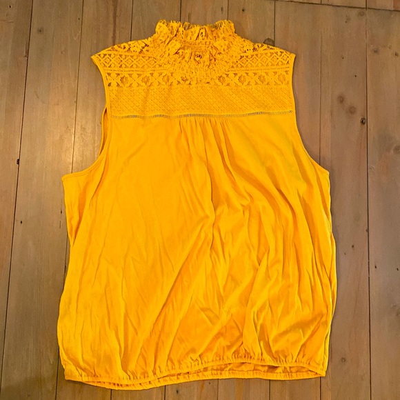 New York & Company | Tops | Mustard Yellow Sleeveless Blouse | Poshmark
